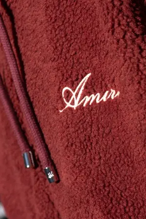 Amiri Bone Detail Zip-up Hoodie