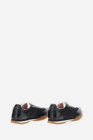 Stella McCartney Round Toe Lace-up Low-top Sneakers - Black