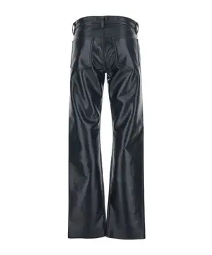AGOLDE Leather-blend Straight-leg Pants