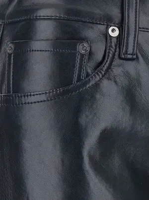AGOLDE Leather-blend Straight-leg Pants