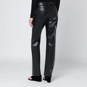 AGOLDE Leather-blend Straight-leg Pants