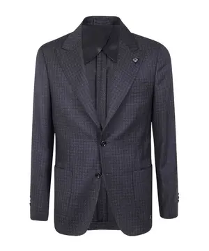 LARDINI Houndstooth-pattern Blazer
