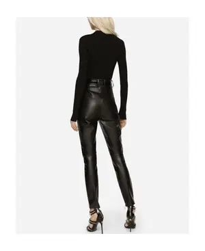 Dolce & Gabbana Ribbed Knit Bustier Sweater