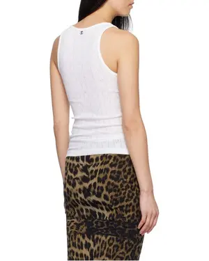 Rabanne Logo-plaque Sleeveless Tank Top
