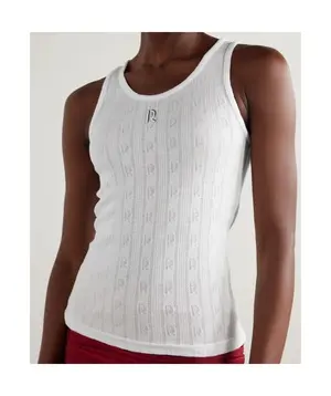 Rabanne Logo-plaque Sleeveless Tank Top