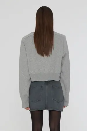ROTATE BY BIRGER CHRISTENSEN Crystal Logo Mélange Jumper
