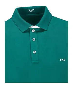 FAY Logo-embroidered Short-sleeved Polo Shirt