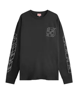 Kenzo Logo Printed Long-sleeved T-shirt