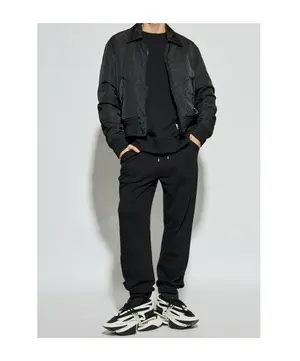Balmain Logo Printed Drawstring Sweatpants - Black