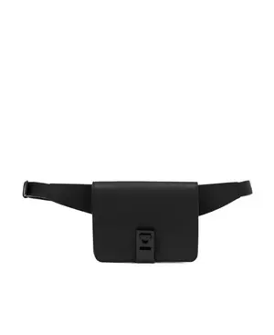 FERRAGAMO Gancini Buckle Waist Bag - Black