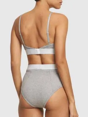Versace Rib Bra - White