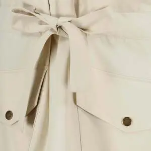 Moncler Drawstring Crewneck T-shirt Dress - White Ivory