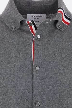 Thom Browne Striped Trim Knitted Cardigan