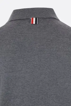 Thom Browne Striped Trim Knitted Cardigan