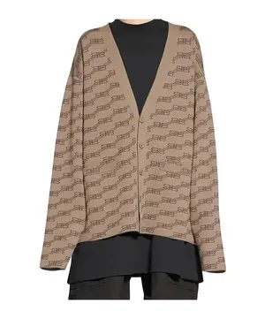 Balenciaga Long Sleeve Casual Jacket With Bb Letter Pattern