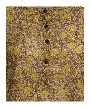 Isabel Marant Étoile Maria Voile Floral Printed Blouse - Khaki