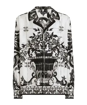 Dolce & Gabbana Dolce Gabbana Majolica Printed Twill Shirt - No