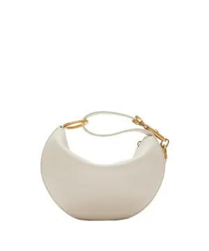 Burberry Knight Arc Zipped Tote Bag - Soap White