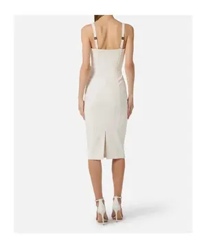 Elisabetta Franchi Strapped Corset Midi Dress
