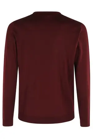 ROBERTO COLLINA Crew Neck Long Sleeve Sweater - Brown