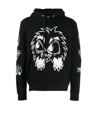 Alexander McQueen Pattern Printed Hooded Sweater