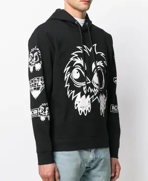 Alexander McQueen Pattern Printed Hooded Sweater