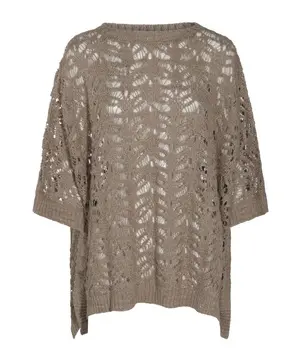 Brunello Cucinelli Openwork Knitted Crewneck Jumper