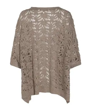 Brunello Cucinelli Openwork Knitted Crewneck Jumper