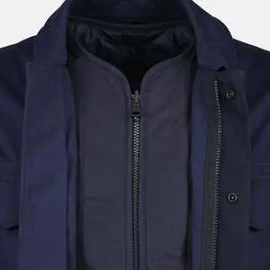 Moncler Roquille 3-in-1 Reversible Shirt Jacket - Midnight Blue