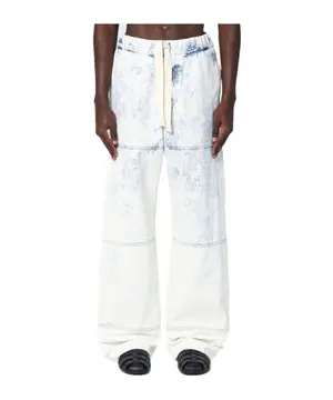 Dries Van Noten Acid Wash Drawstring Jeans