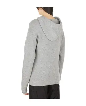 Max Mara Drawstring Knit Hoodie