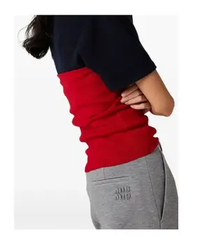 Miu Miu Cotton Knit Off-the-shoulder Tube Top - Red