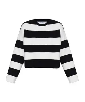 Max Mara Striped Crewneck Long Sleeve T-shirt