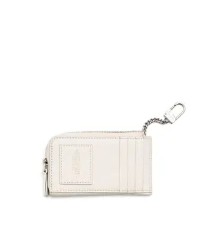 Marc Jacobs Logo Debossed Zip-up Wallet - White