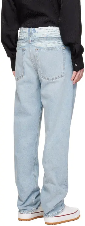 DIESEL® 2010 Straight-leg Distressed Jeans - Gray