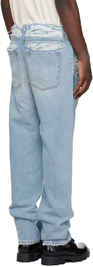 DIESEL® 2010 Straight-leg Distressed Jeans - Gray