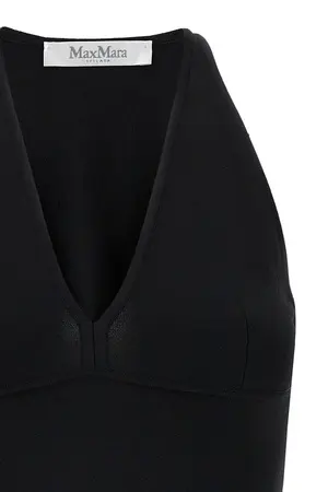 Max Mara V-neck Sleeveless Top - Black