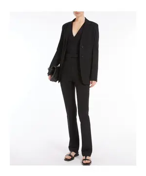 Max Mara V-neck Sleeveless Top - Black