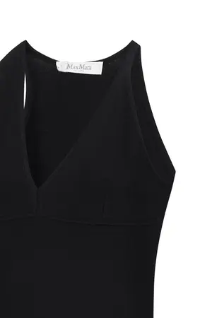 Max Mara V-neck Sleeveless Top - Black