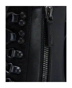 Moncler Envile" Buckled Lace-up Combat Boots