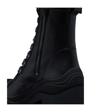Moncler Envile" Buckled Lace-up Combat Boots