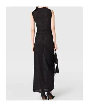 Stella McCartney Sleeveless Crewneck Lace Midi Dress