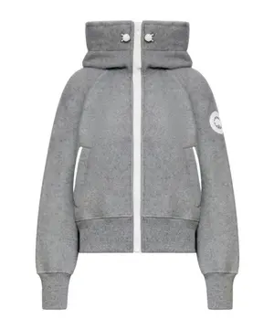 Canada Goose Canada Goose Zip-Up Hooded Hoodie Gray