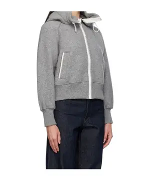 Canada Goose Zip-up Hooded Hoodie - Gray
