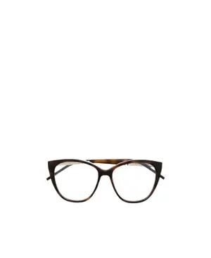 Saint Laurent Cat Eye Frame Eyeglasses - Black