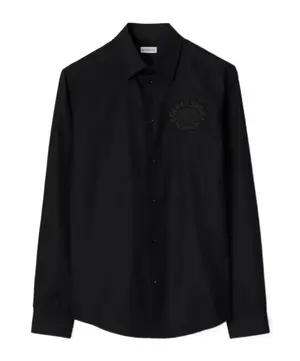 Burberry Logo-embroidered Buttoned Shirt