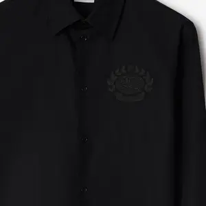 Burberry Logo-embroidered Buttoned Shirt