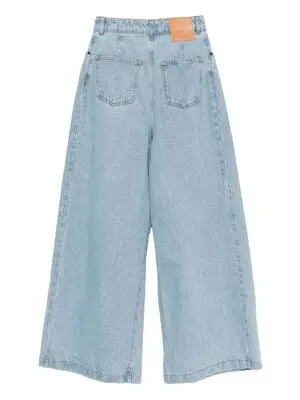 Giuseppe Di Morabito Pleated Wide-leg Jeans