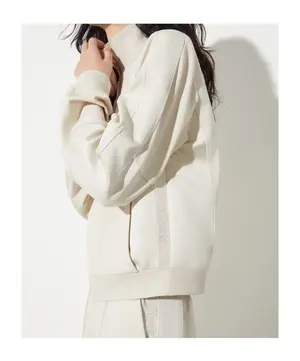 MAXCO. Max&co. Ribbed Knit Turtleneck Zip-up Jacket