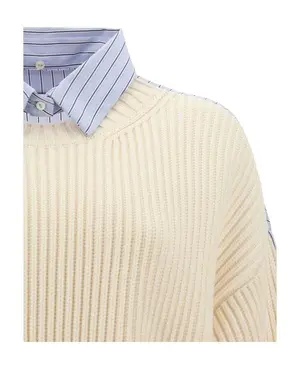 Fabiana Filippi Knitted Stripe Shirt